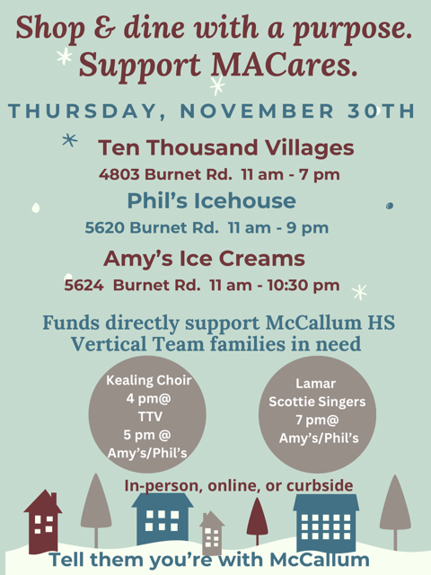 Shop for a purpose | MACares with Ten Thousand Villages & Amy’s ...